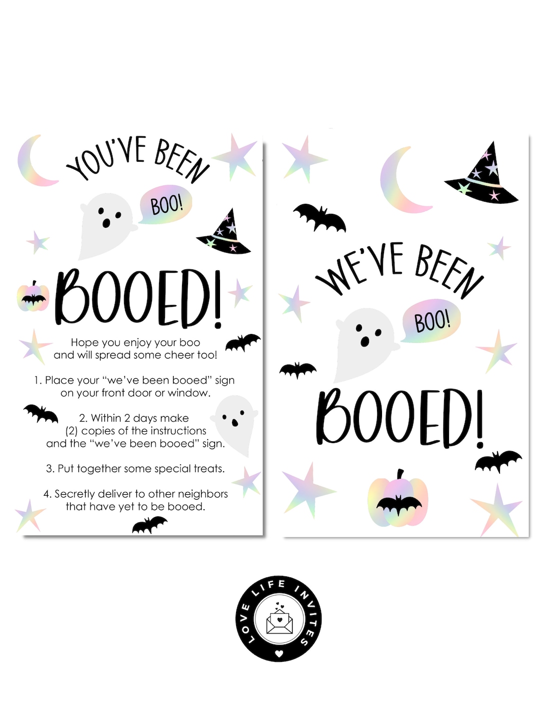 Booed Signs, Printable Booed Signs, We've Been Booed, You've Been Booed ...