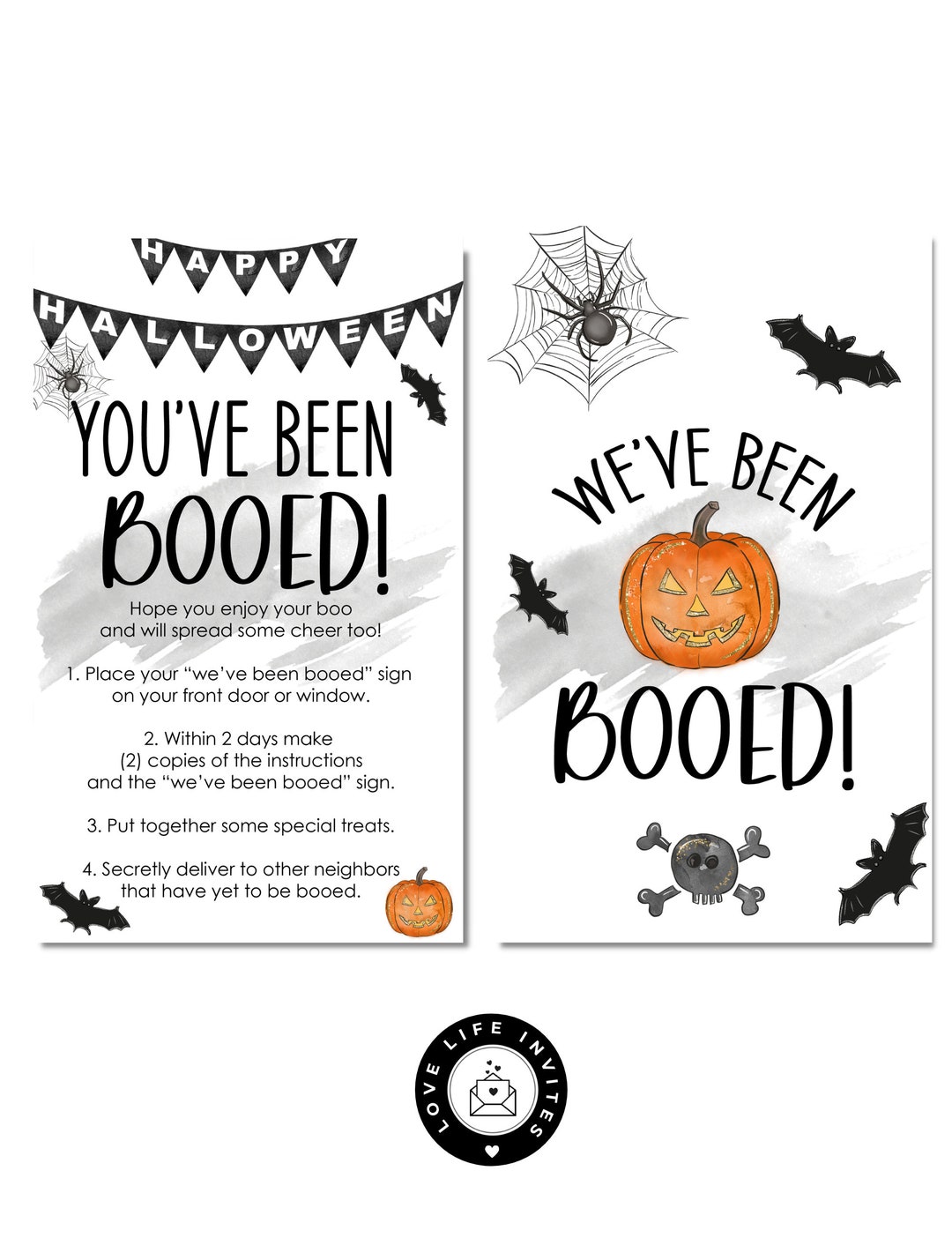 Booed Signs, Printable Booed Signs, We've Been Booed, You've Been Booed ...