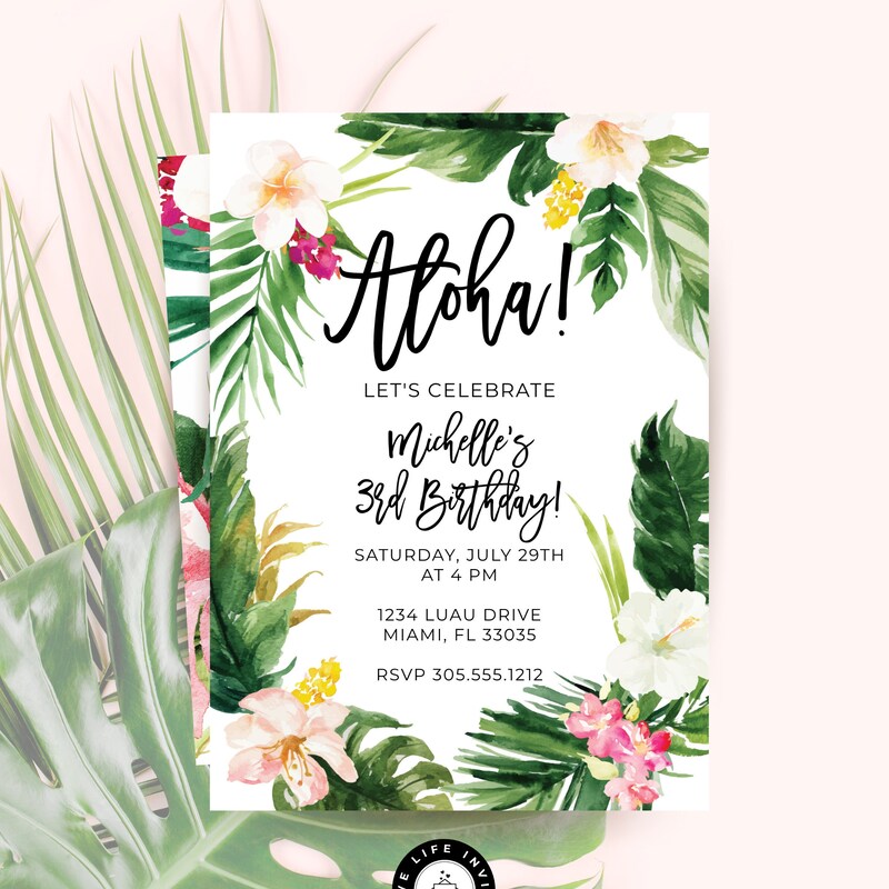 Tropical Invitations - Etsy