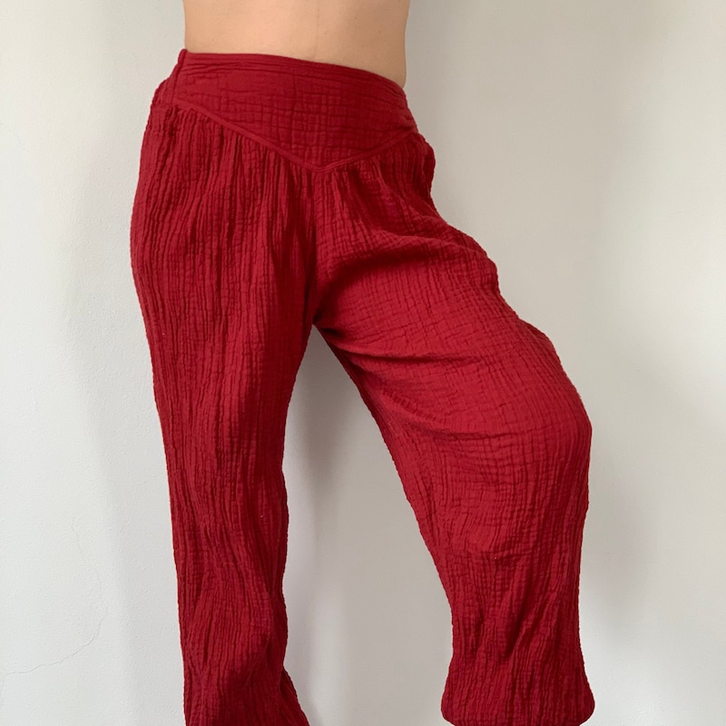 Red Yoga Pants - Etsy