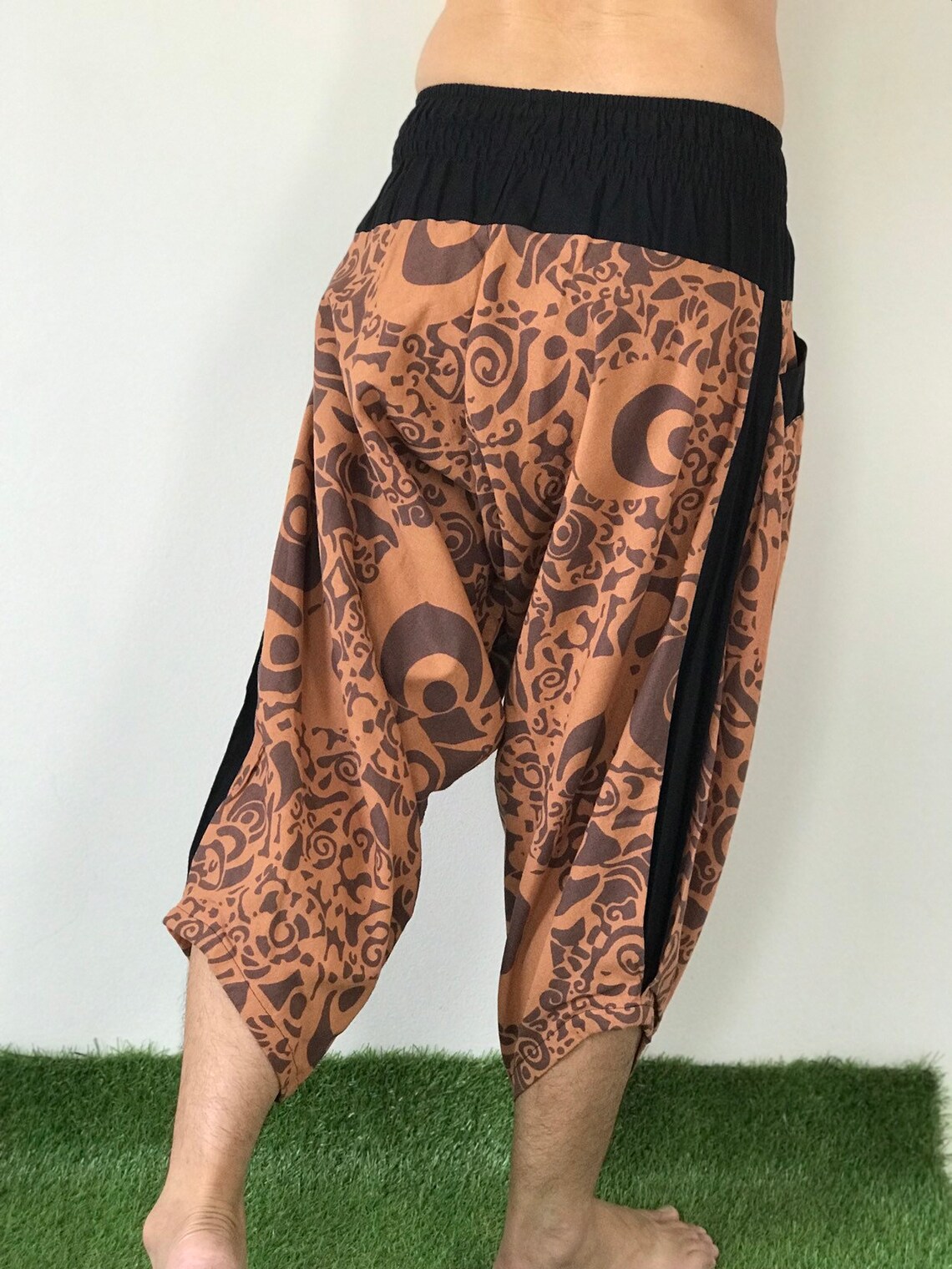 HC0344 Samurai Pants Handmade Pants Thick Smock Waist Low - Etsy