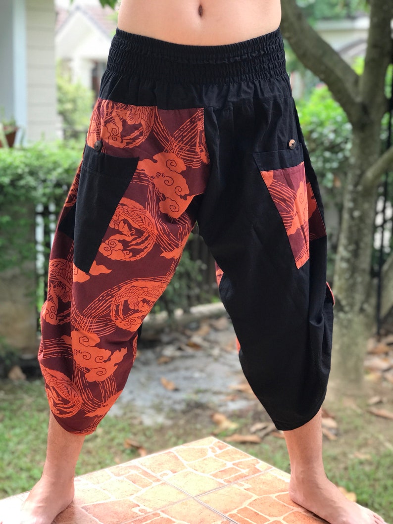 BT0301 New arrival Samurai pants men pants Handmade pants | Etsy