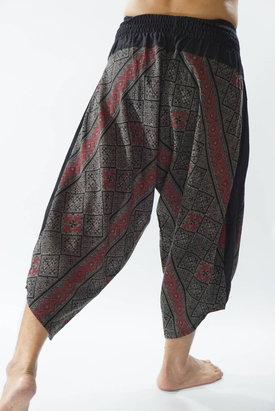 HC0137 Samurai Pants - Elastic Waistband and Cuffs - Fits All! Unisex ...