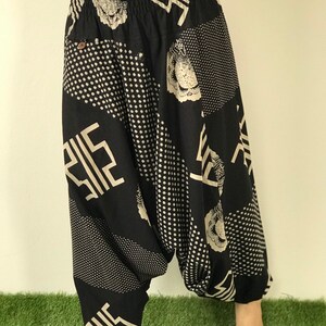 HR0093 Aladdin Pants, Harem Pants 100% Cotton Harem Pants Unisex Low ...