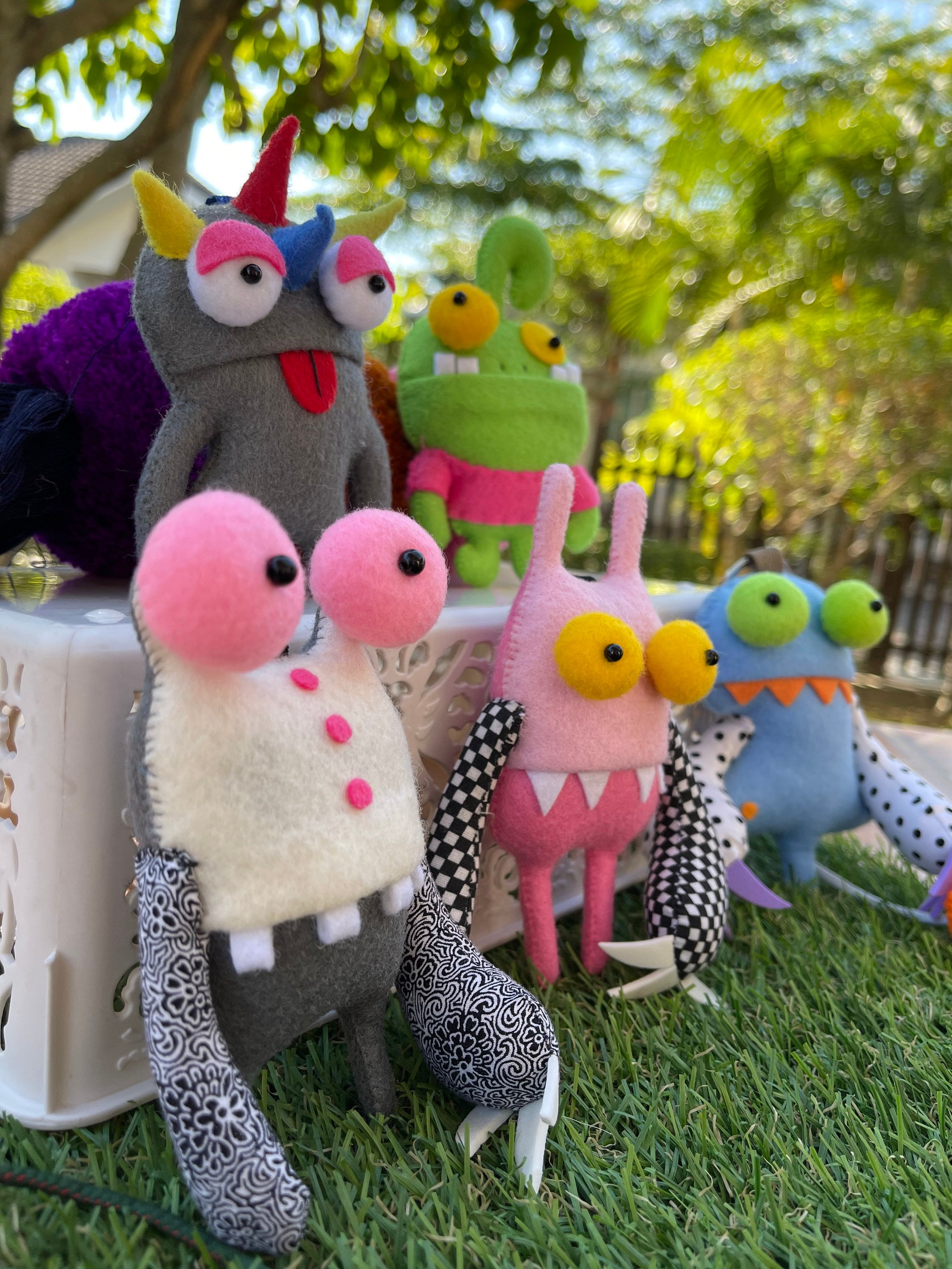 MG0042 Get 5 Monsters Gang Cute Handmade,cute Little Monster,monster ...