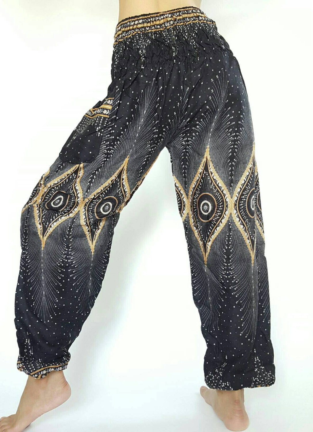 SM0068 Aladdin Pants Maxi Pants Boho Pants Gypsy Pants Rayon Pants - Etsy