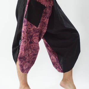 SR0287 Samurai Pants With Unique Hilltribe Fabric Wrap Around - Etsy