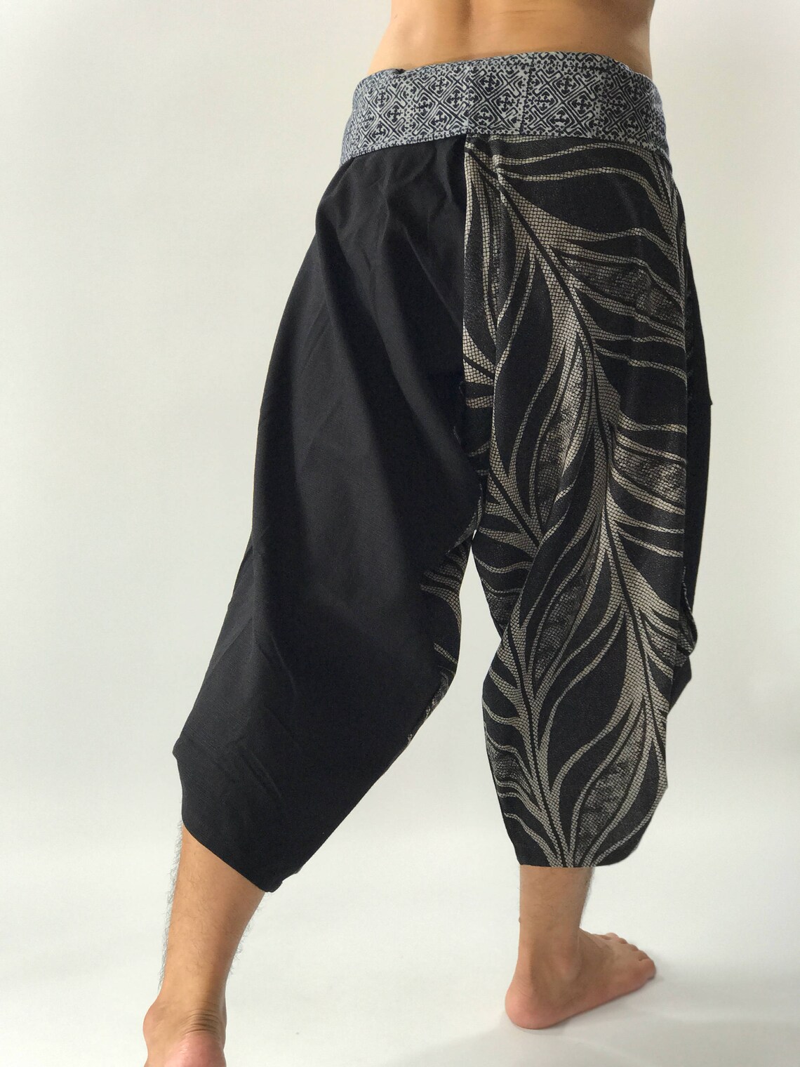 SR0123 Samurai Pants Harem Pants Have Fisherman Pants Style Wrap Around ...