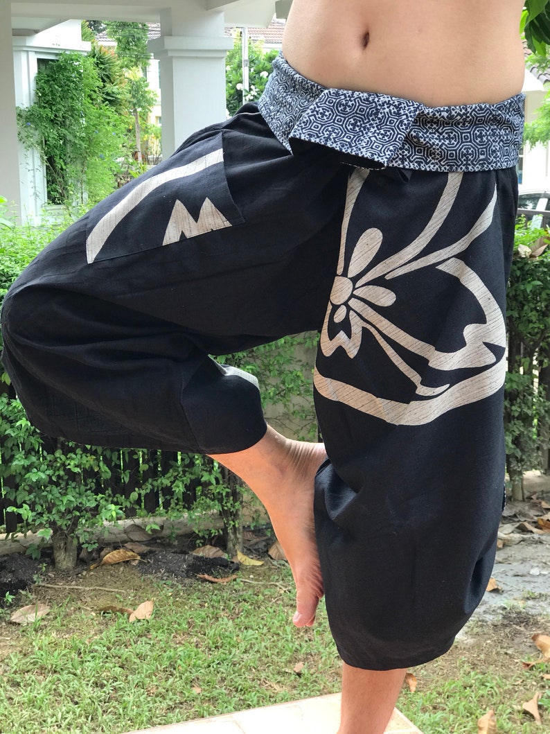SR0801 Samurai Pants Harem Pants Have Fisherman Pants Style - Etsy
