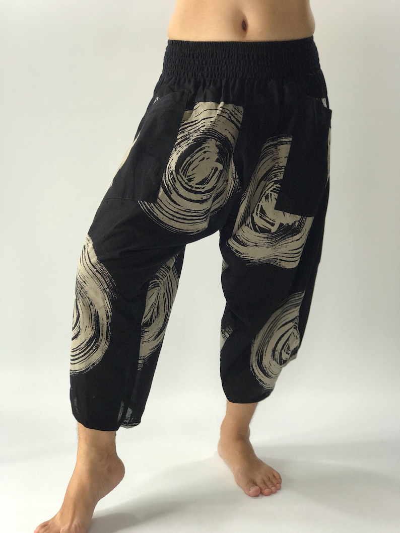 HC0248 Samurai Pants Elastic Waist Samurai Pants Unisex - Etsy