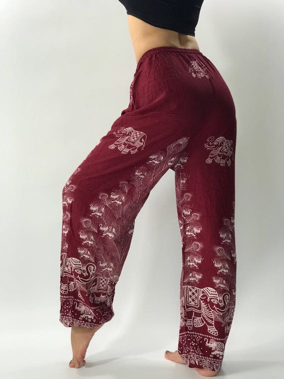 CH0051 Rope and Elastic Waist Lady Pants Bohemian Clothing - Etsy