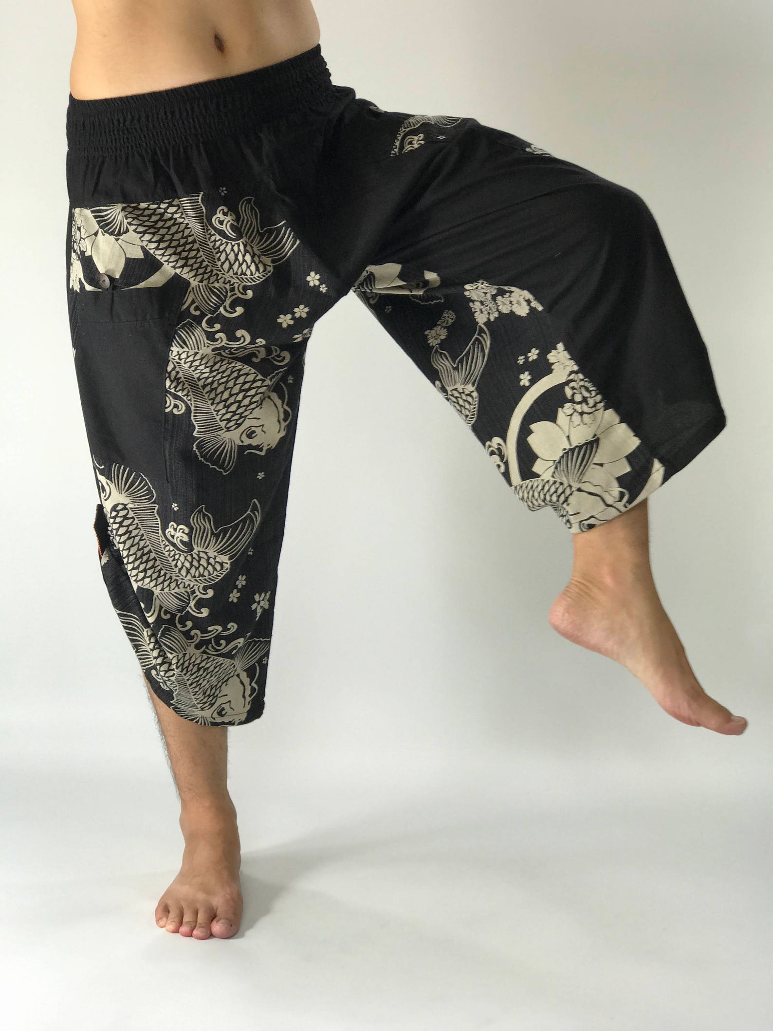 BT0322 Samurai Pants Harem Pants Have Fisherman Pants Style Wrap Around ...