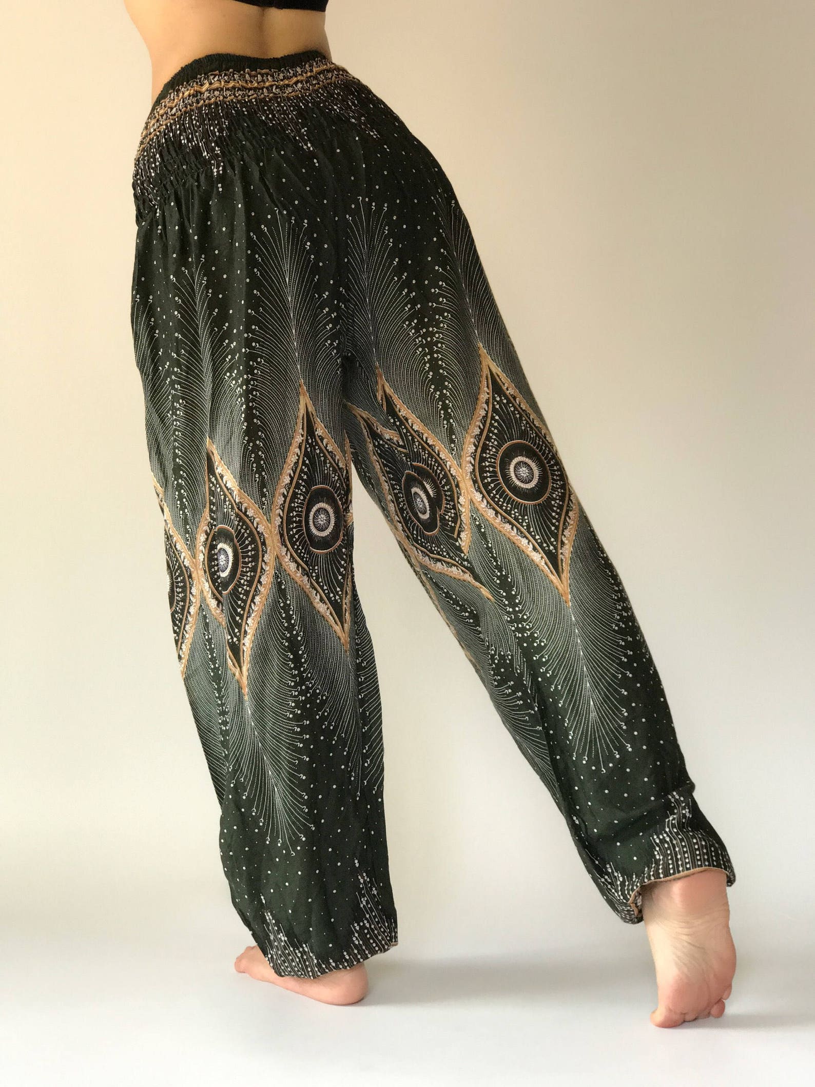 SM0041 Genie Pants Comfy Trouser Gypsy Pants Rayon | Etsy