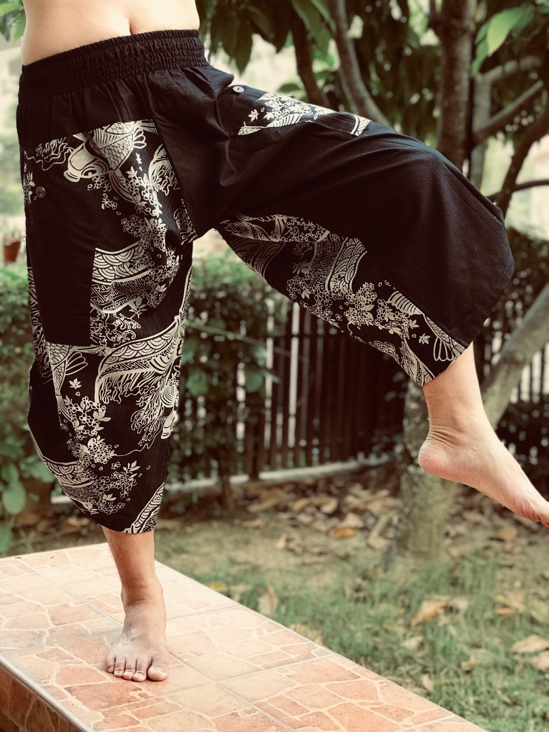BT0017 Samurai Pants Harem Pants Have Fisherman Pants Style Wrap Around ...