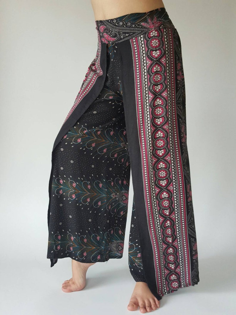 PK0105 Boho Women's Open Leg Pants, Amazing Comfortable Open Leg Pants ...