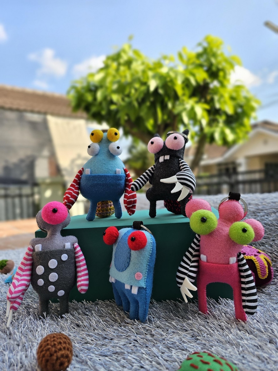 MG0065 Get 5 Monsters Gang Cute Handmade,cute Little Monster,monster ...