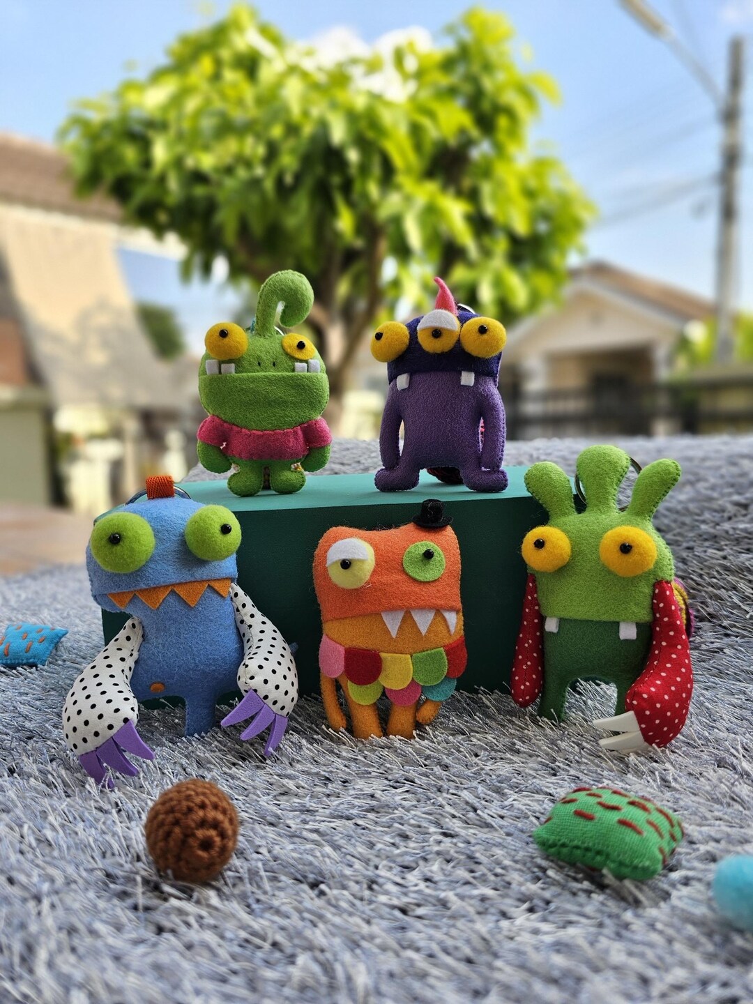 MG0063 Get 5 Monsters Gang Cute Handmade,cute Little Monster,monster ...