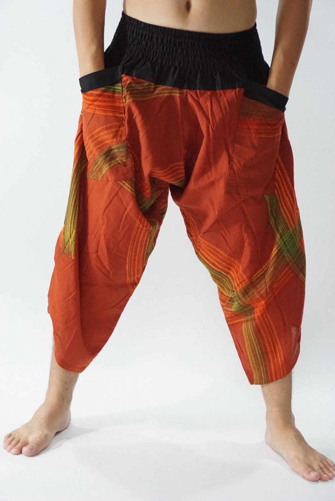 HC0130 Samurai Pants Elastic Waistband and Cuffs Fits All - Etsy