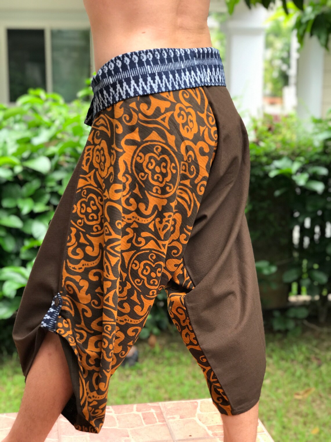 SR0465 Samurai Pants Harem Pants Have Fisherman Pants Style | Etsy