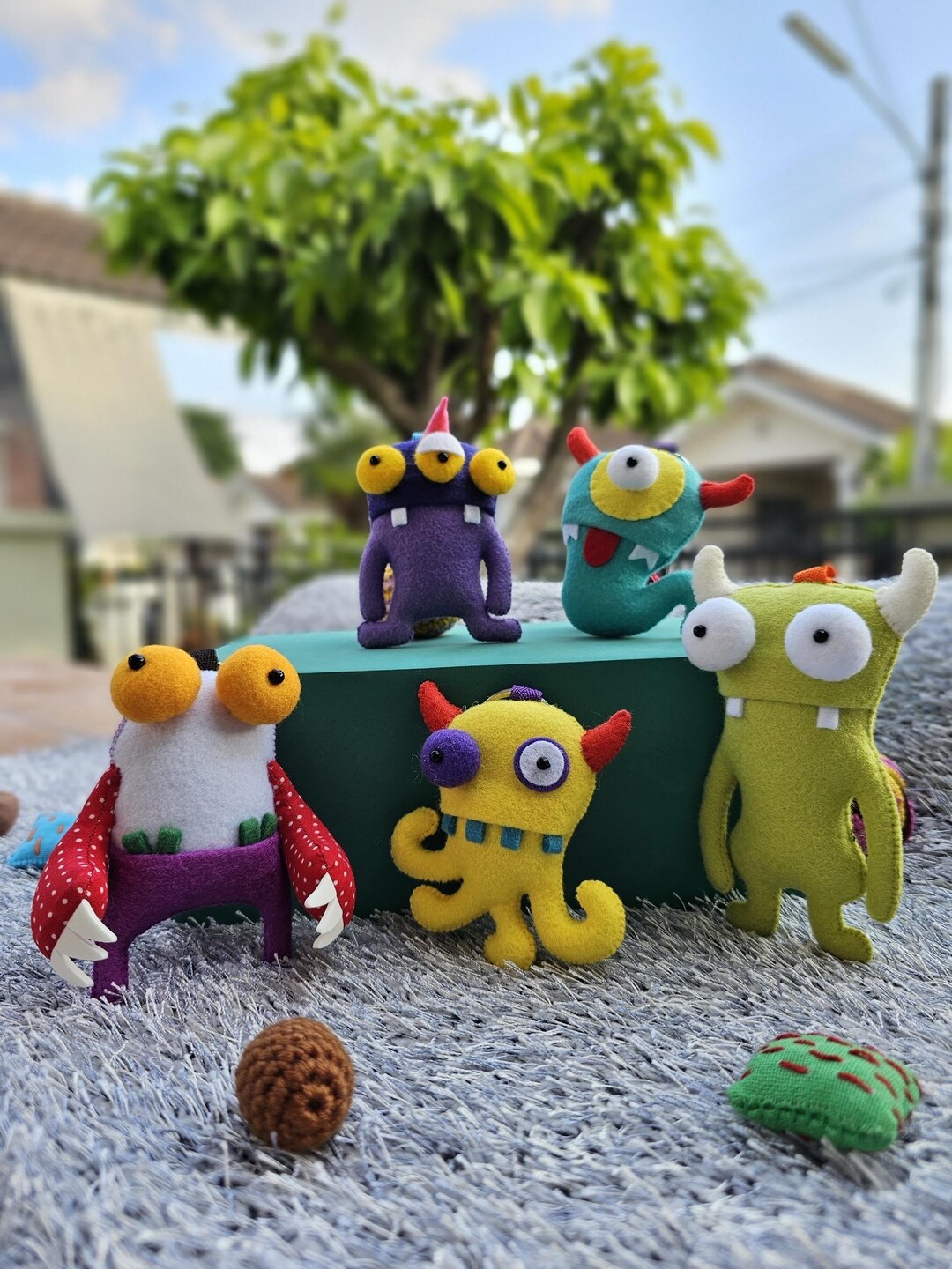 MG0069 Get 5 Monsters Gang Cute Handmade,cute Little Monster,monster ...
