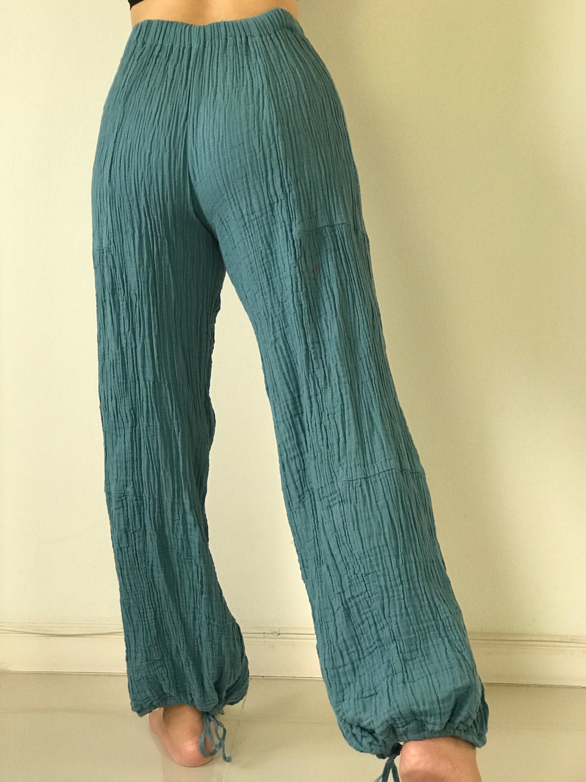 CG0125 Wide Leg Gypsy Pants Cotton Gauze Pantsaladdin Pants - Etsy