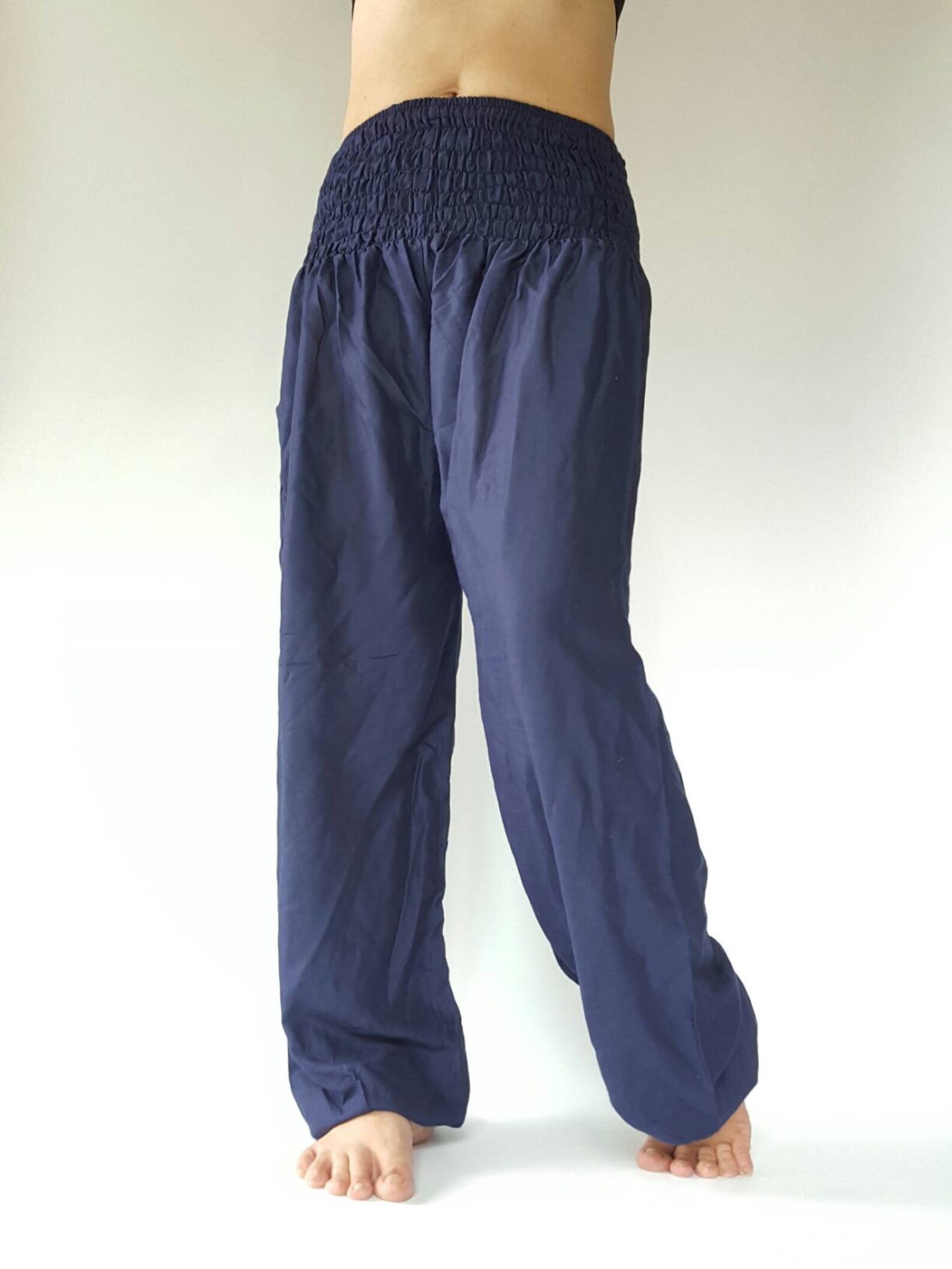 SM0007 Navy Gypsy Pants Rayon Pantsaladdin Pants Maxi Pants - Etsy