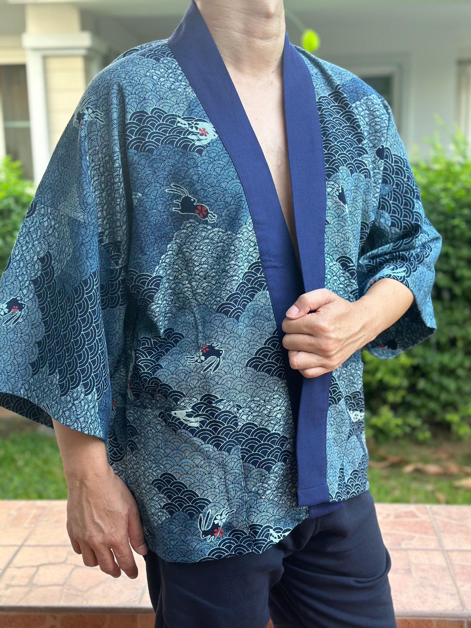 GD0002 Unisex Kimono Jackets Cardigan Lightweight Casual Thai Open ...