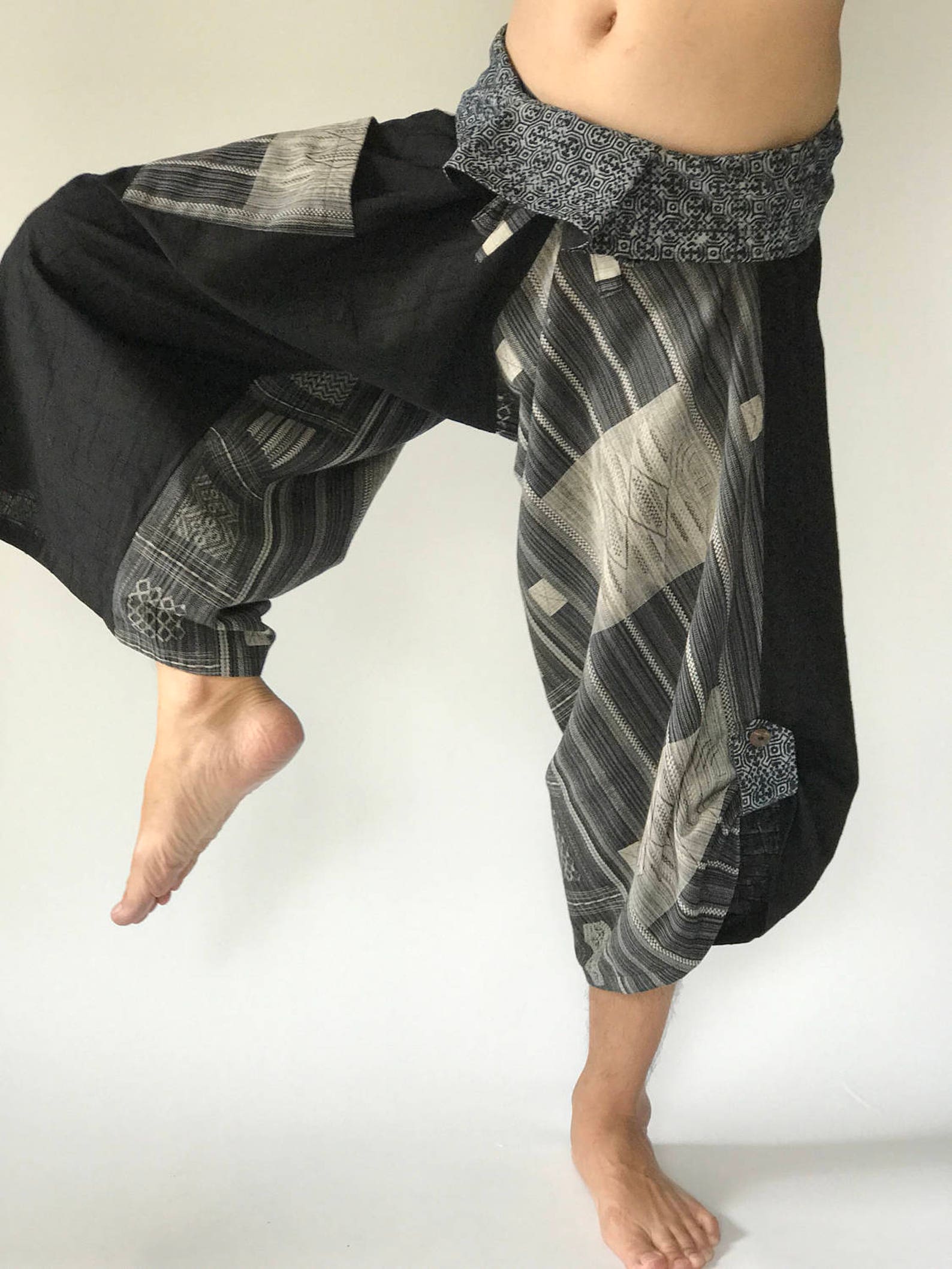 SR0013 Samurai Pants Harem Pants Have Fisherman Pants Style - Etsy