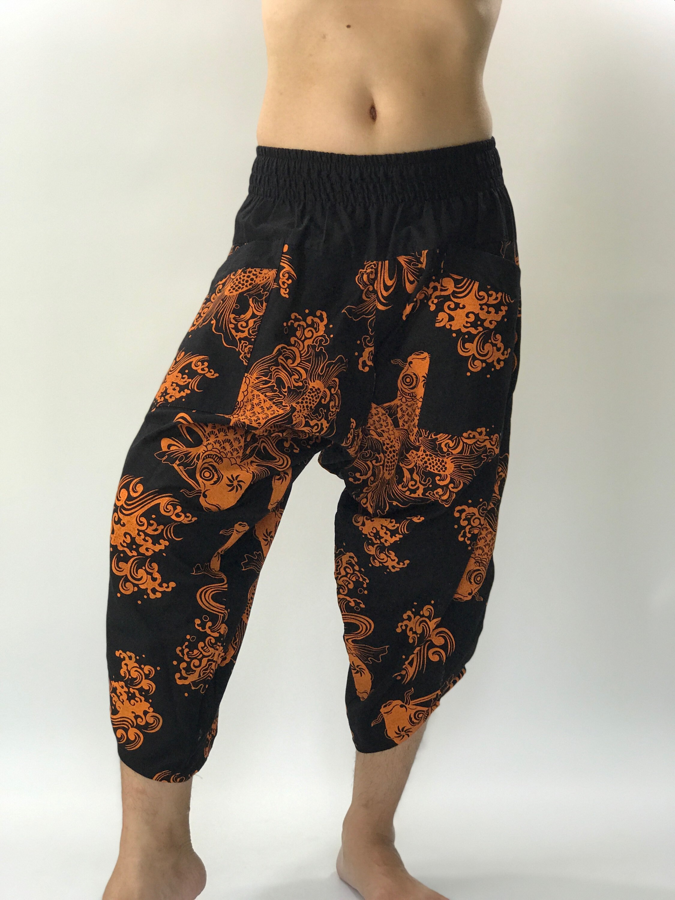 HC0605 Samurai Pants Elsstic Waist Samurai Pants Unisex - Etsy Australia