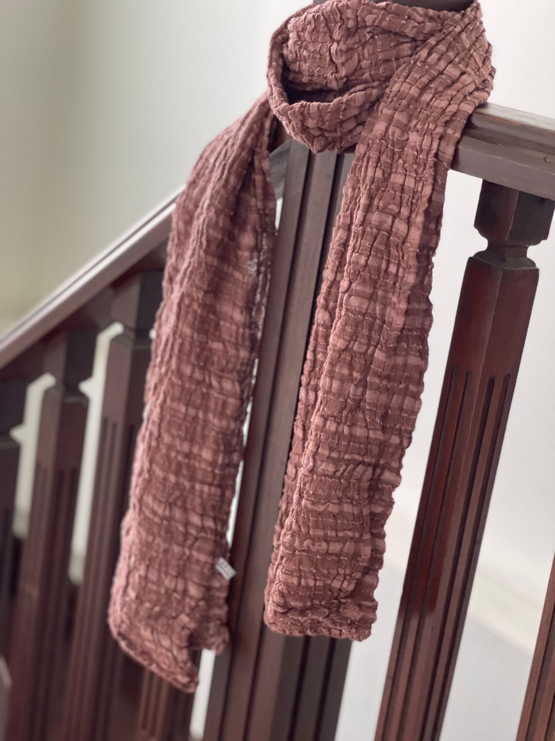 CA0008 Long Scarf, Lightweight Scarf Cotton Gauze, Neck Scarf, 100% ...