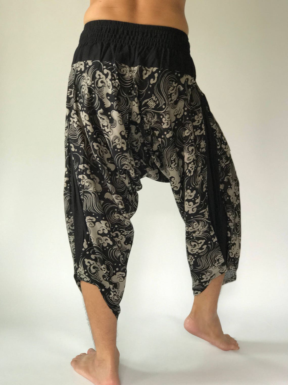 HC0108 Samurai Pants Men's Fashion Harem Pants Yoga Pants | Etsy