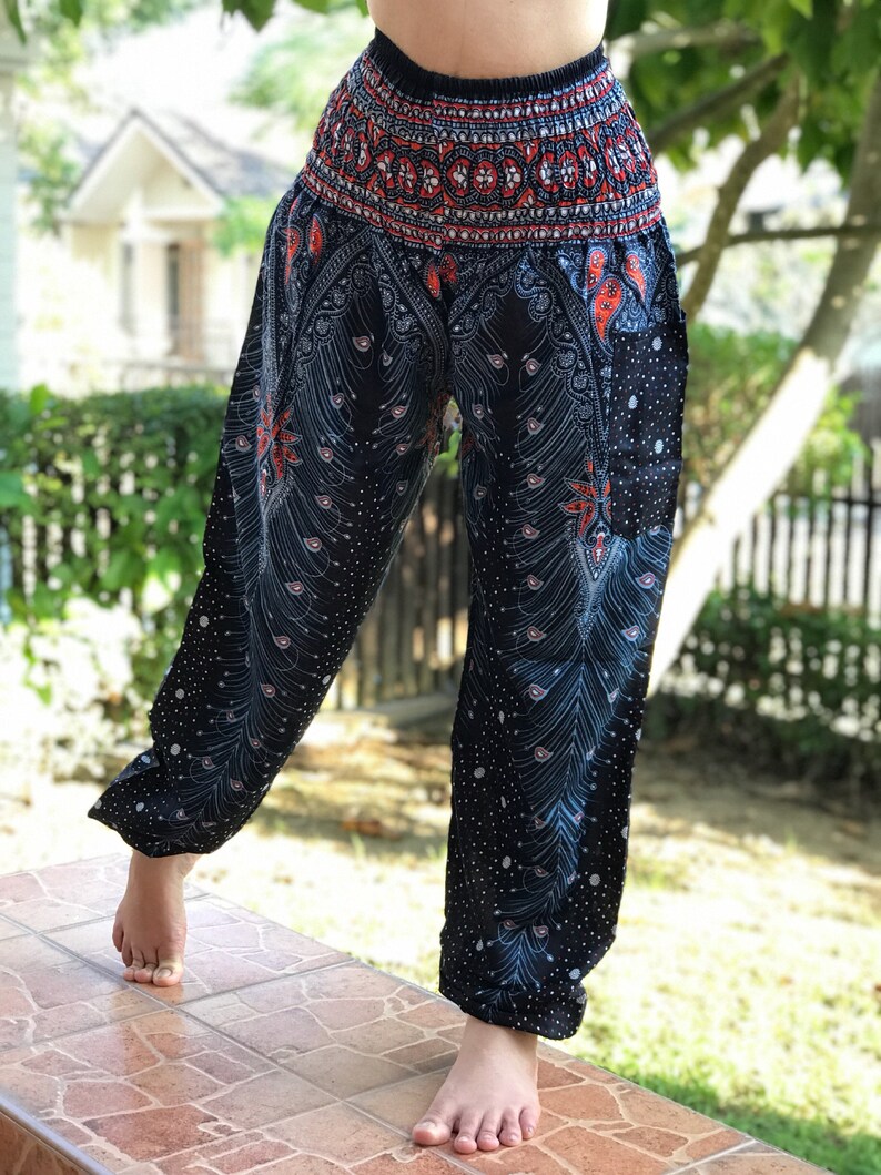 SM0403 Gypsy Pants Rayon PantsAladdin Pants Maxi Pants Boho | Etsy