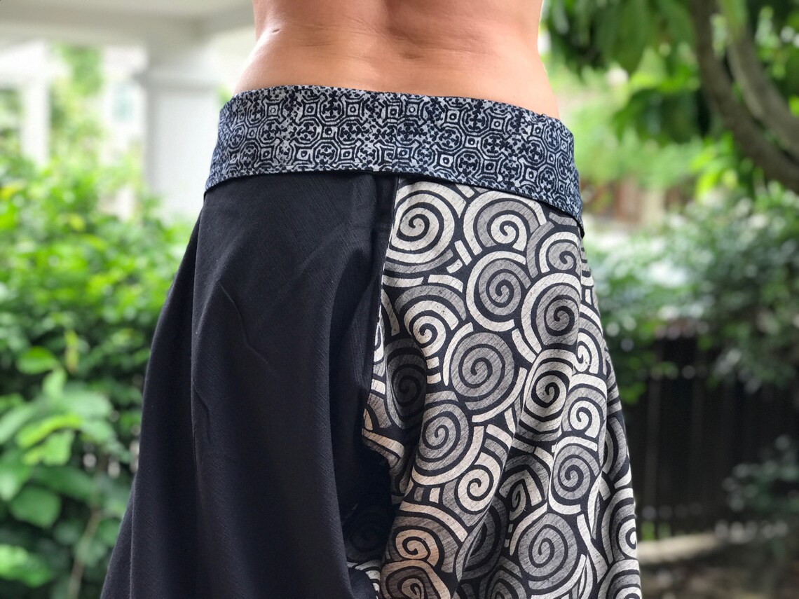 SR0467 Samurai Pants Harem Pants Have Fisherman Pants Style | Etsy