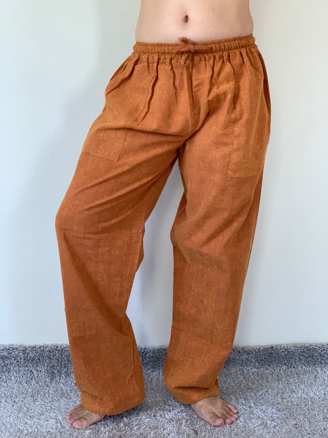 SW0003 Stone Washed Men Comfy Pants With Waist Elastic - Etsy