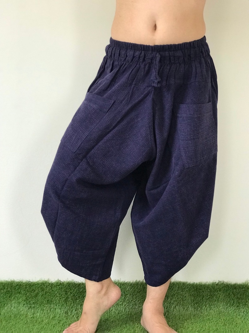 BT0798 Men's Stonewashed Samurai pants Bohemian Gypsy | Etsy