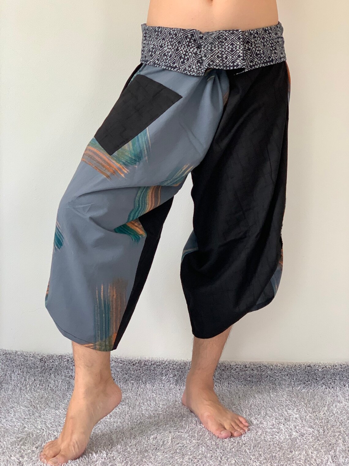 SR0053 Samurai Pants Harem Pants Have Fisherman Pants Style - Etsy