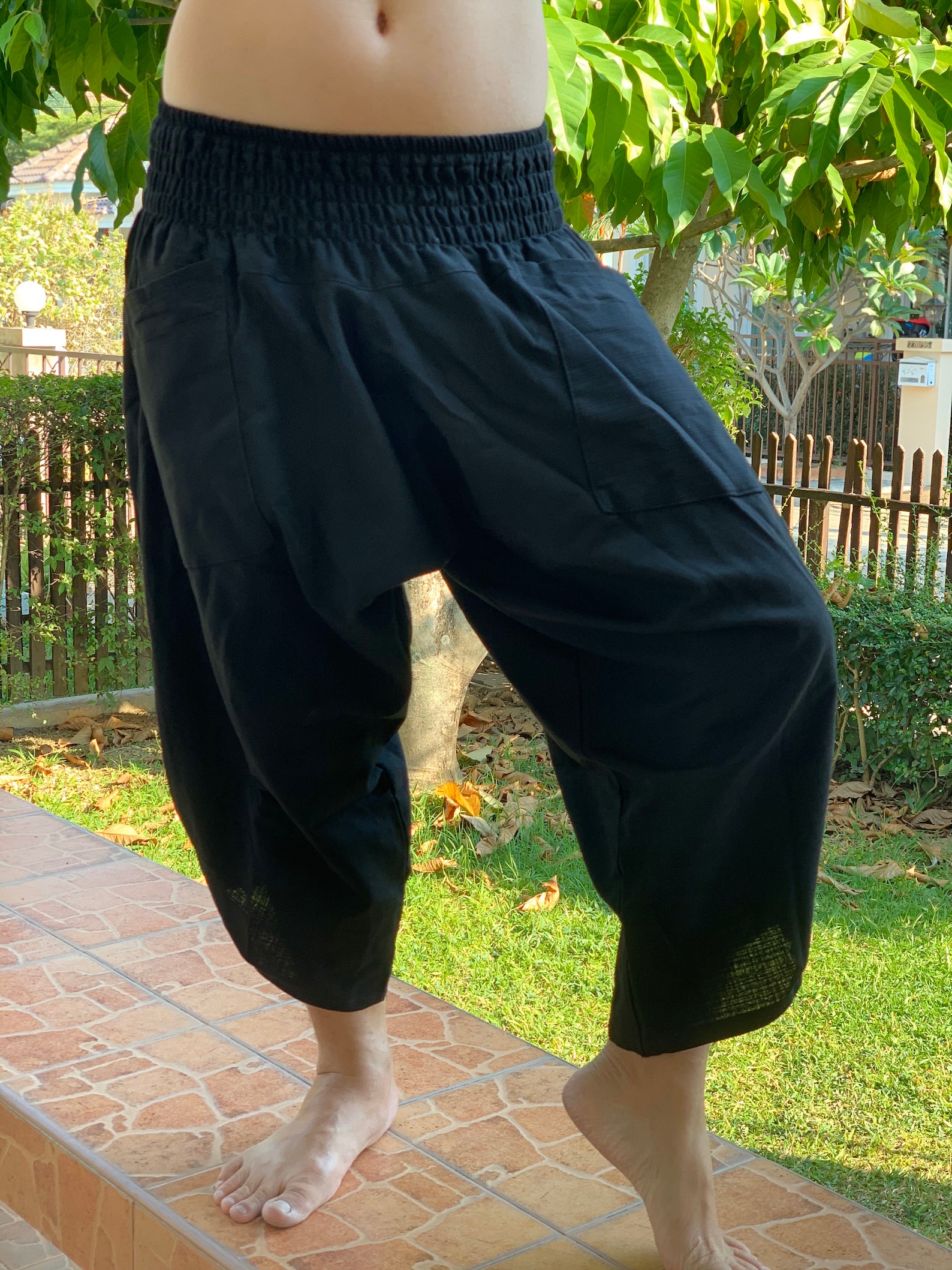 XL0040 Cotton 100% XL Size Samurai pants Handmade pantsSmock | Etsy