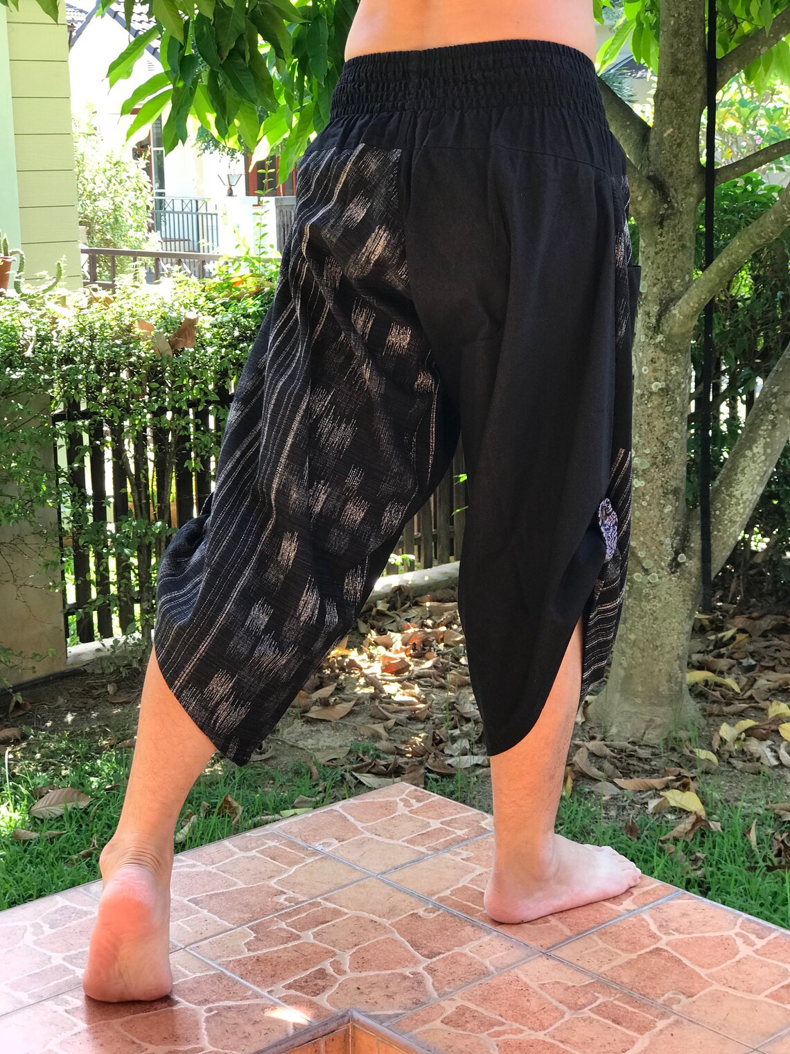 BT0103 New Arrival Samurai Pants Men Pants Handmade Pants, Unisex Yoga ...