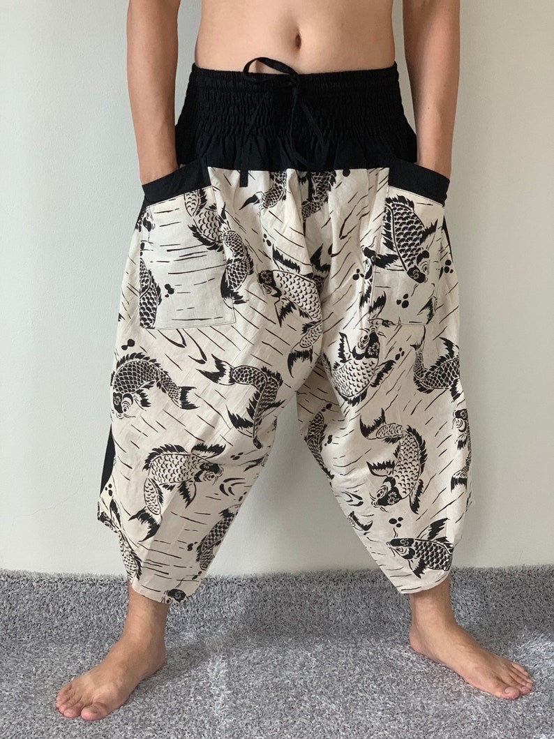 XL0028 Samurai Pants Handmade Pants Men's Fashion - Etsy