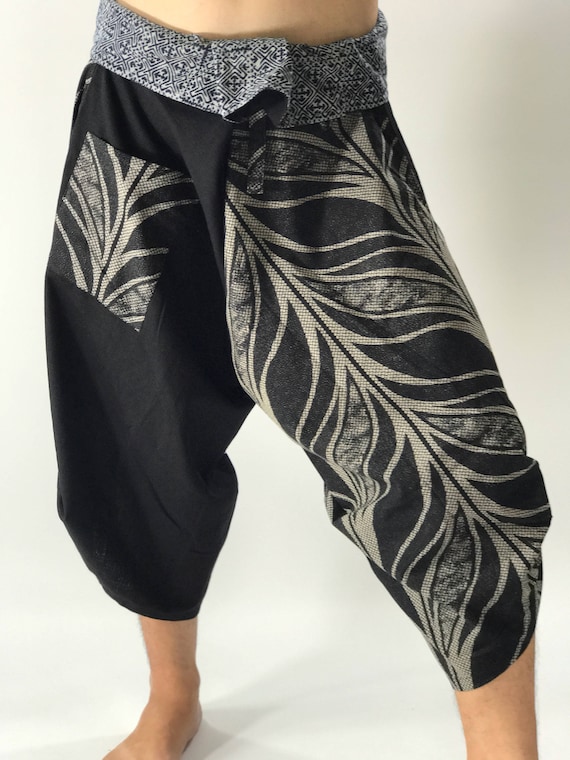 SR0123 Samurai Pants Harem pants have fisherman pants style | Etsy