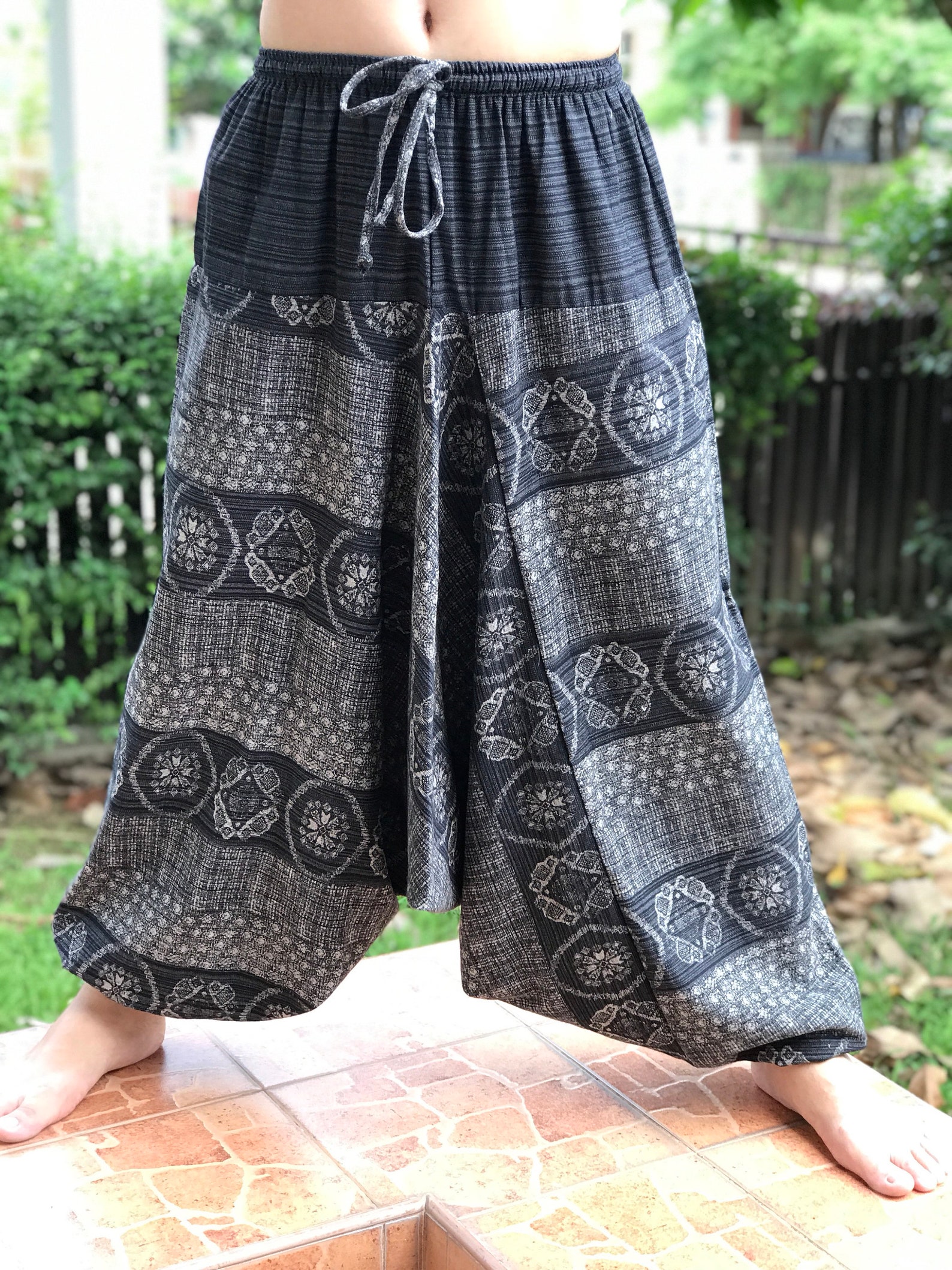 HR0714 Cotton Harem Pants baggy unisex harem pants perfect of | Etsy