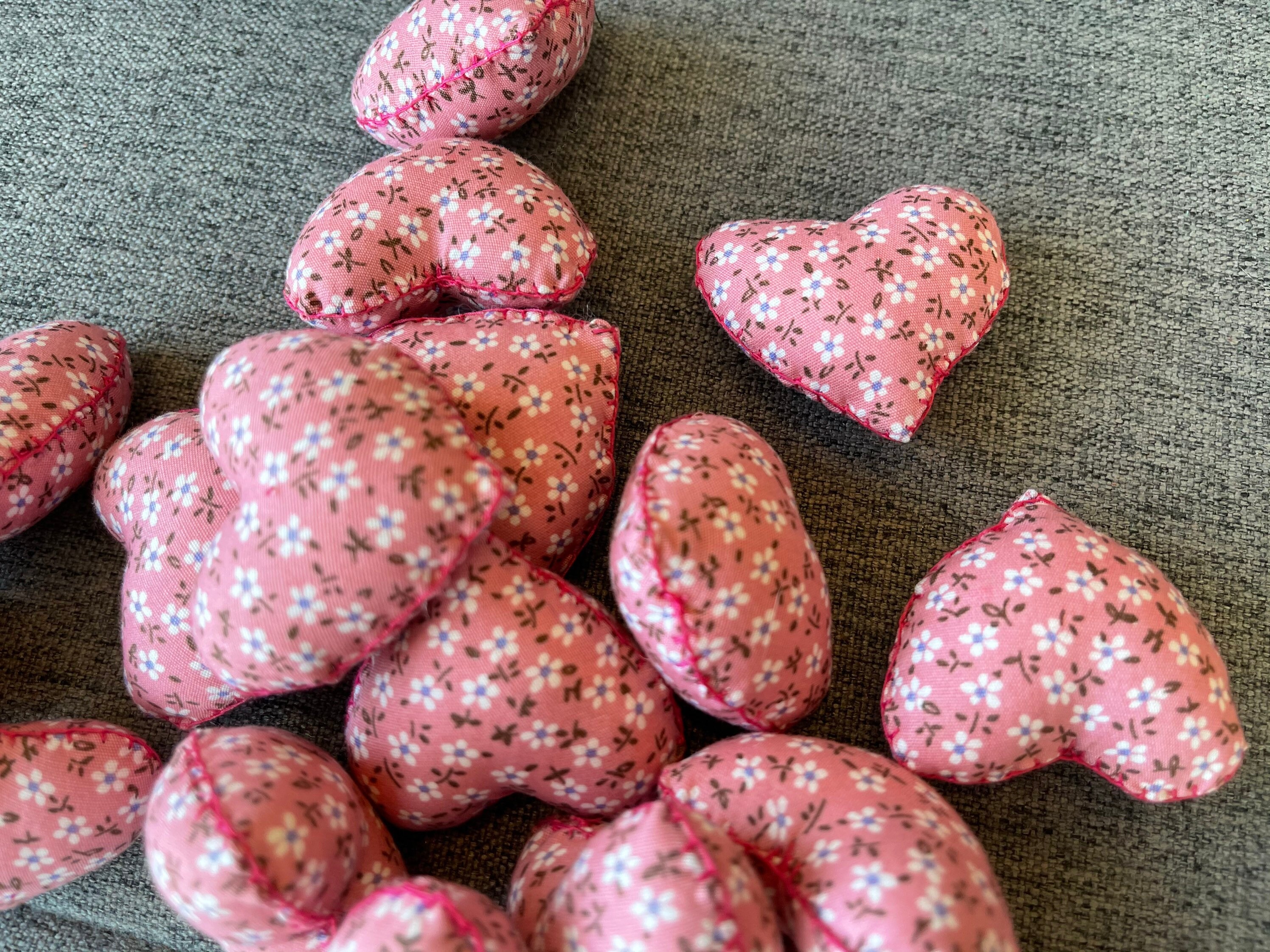 Pink Cute Heart fiber fill Sawing Cute Heart fiber fill Stuffing ...