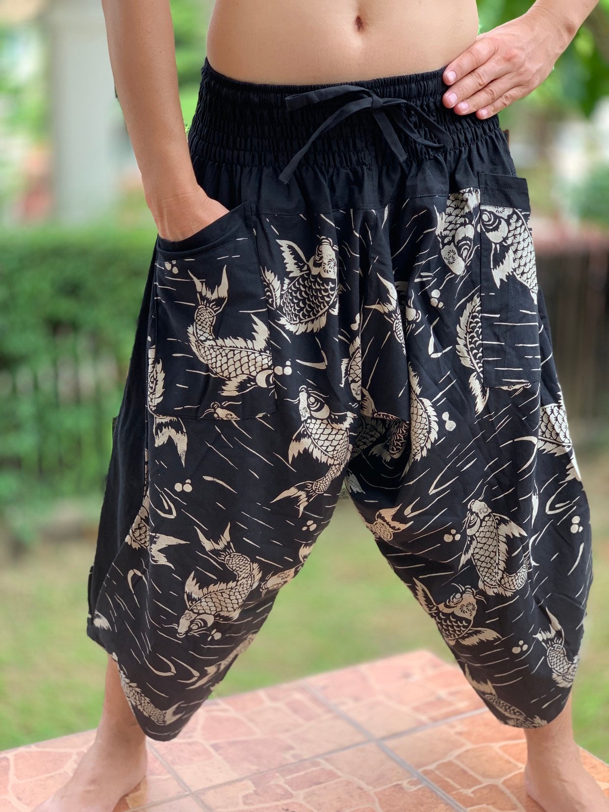 XL0007 New Arrival Samurai Pants, Handmade Pants, Men's Fashion, Unisex ...