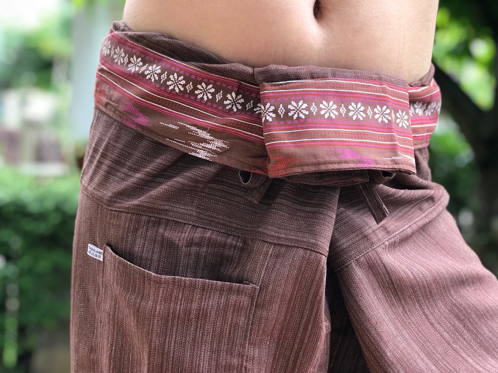 TCP0064 Thai Fisherman Pants With Thai Hand Woven Fabric on - Etsy