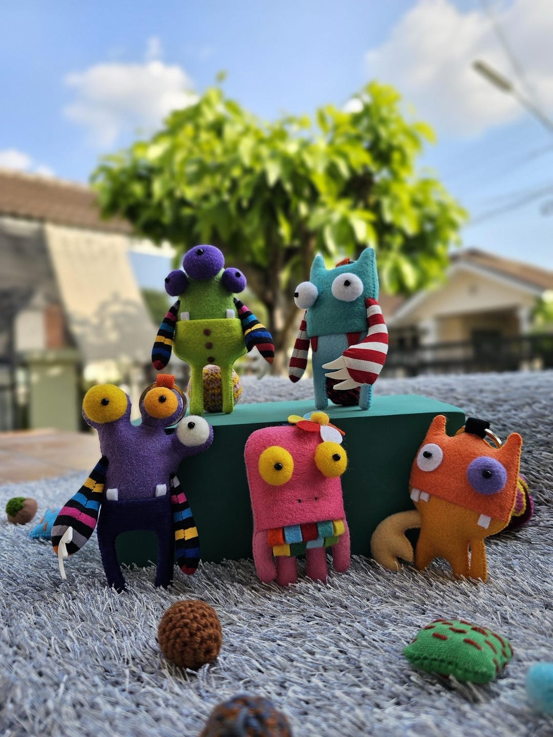 MG0058 Get 5 Monsters Gang Cute Handmade,cute Little Monster,monster ...