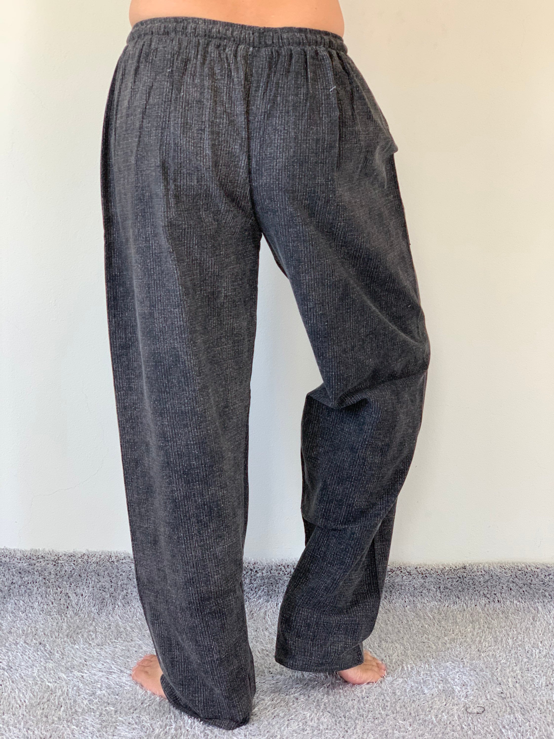 SW0001 Stone Washed Men Comfy Pants With Waist Elastic - Etsy UK
