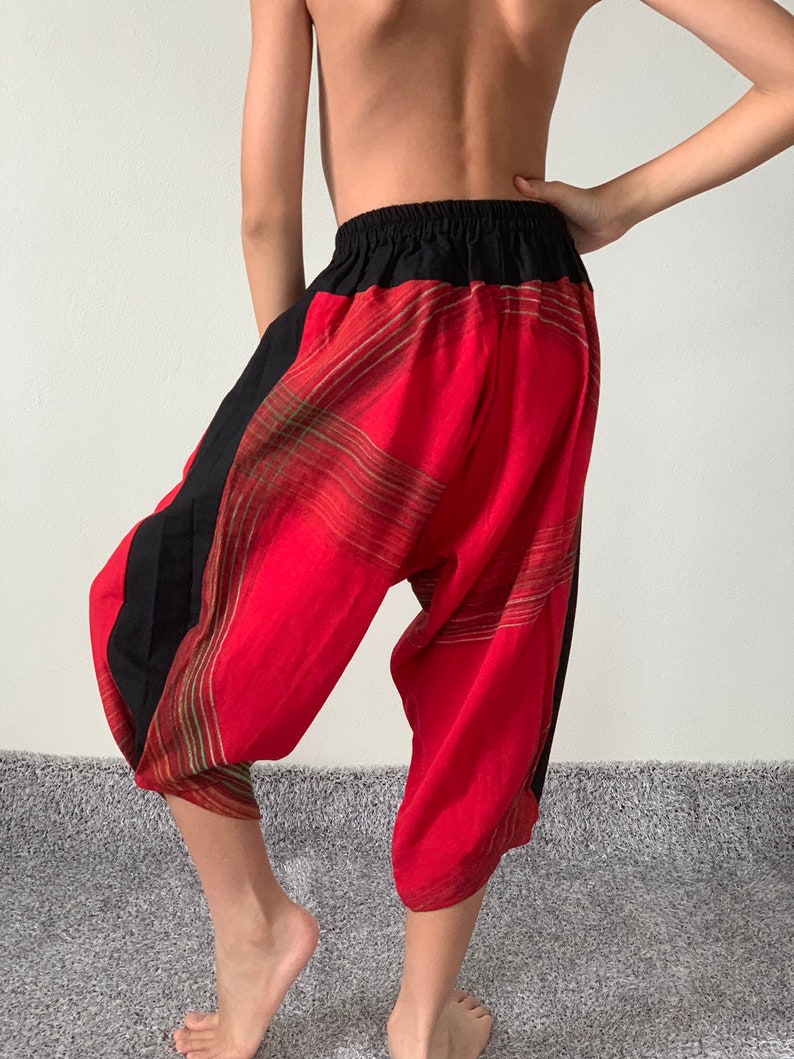 KD0153 Samurai Pants Handmade Pants Thick Smock Waist Low - Etsy