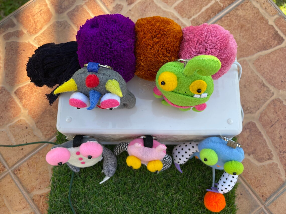 MG0042 Get 5 Monsters Gang Cute Handmade,cute Little Monster,monster ...