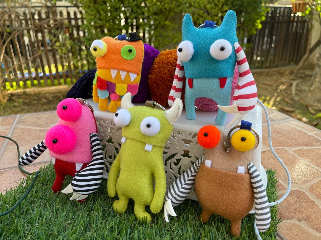 MG0030 Get 5 Monsters Gang Cute Handmade,cute Little Monster,monster ...