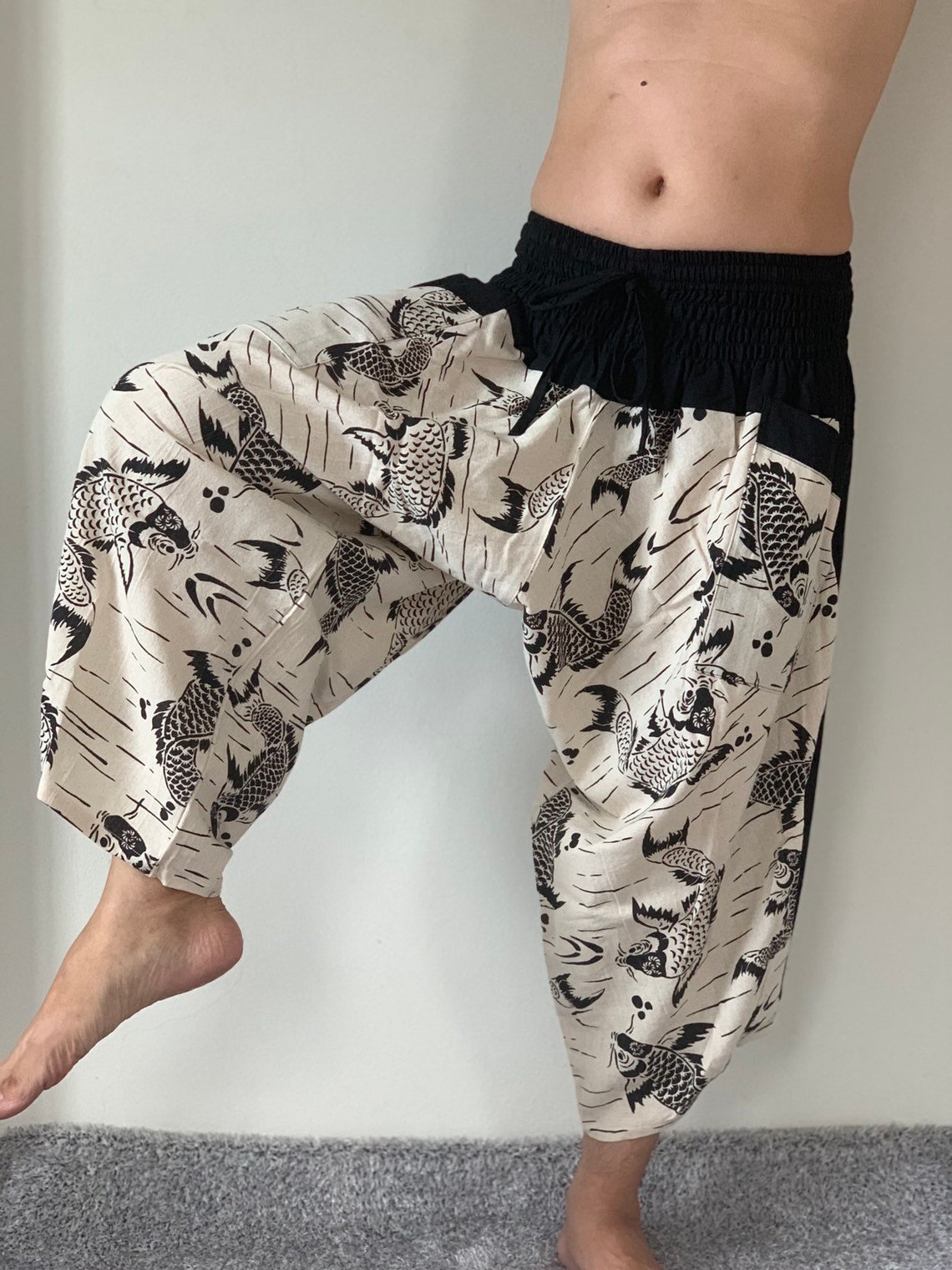 XL0028 Samurai Pants Handmade Pants Men's Fashion - Etsy